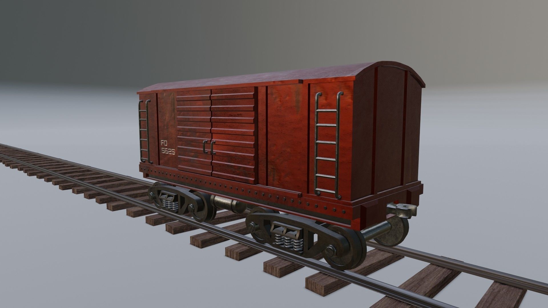 Steam Train 3D model animated rigged | CGTrader