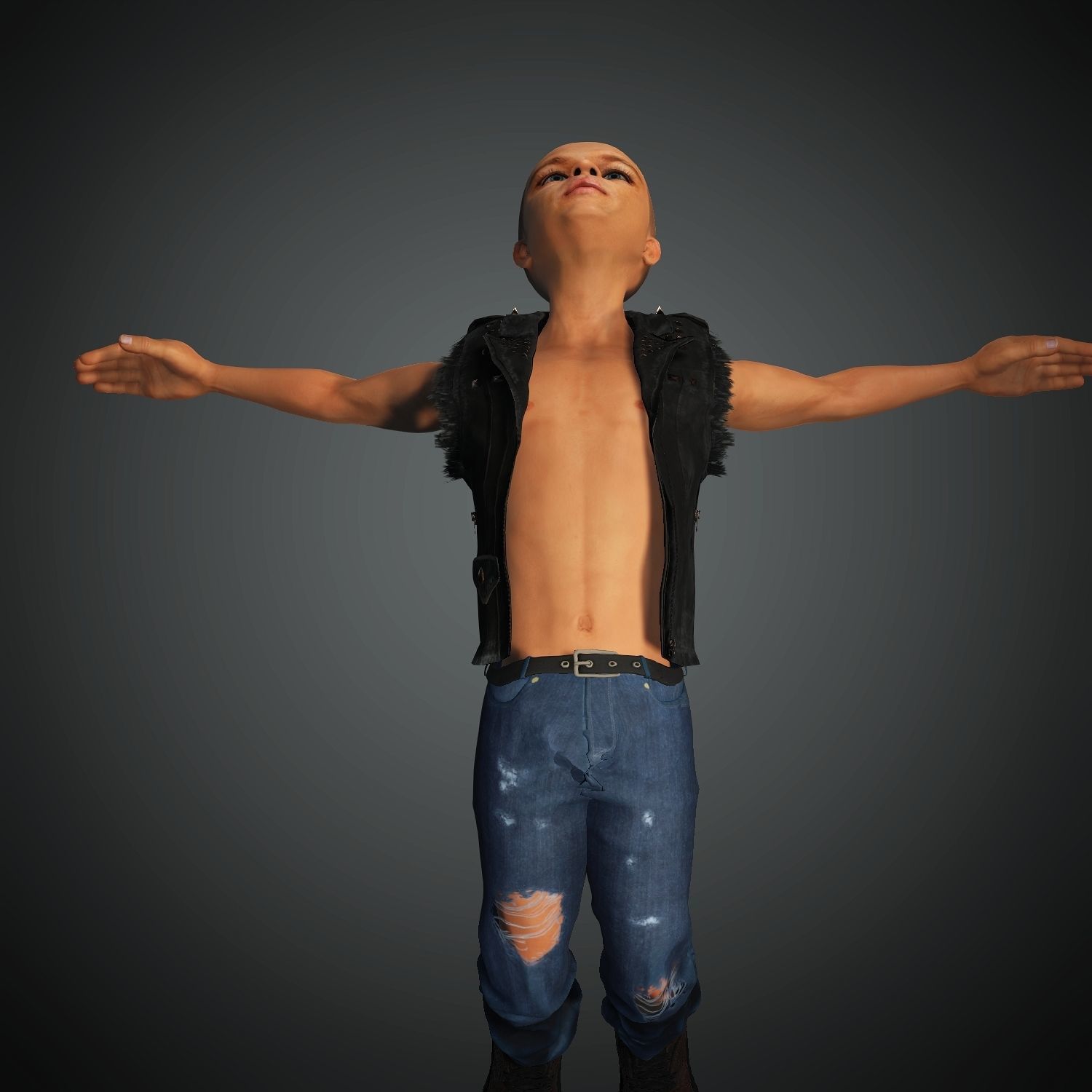 Tyler Durden Fight Club Cartoon Character Blender Iclone Maya 3D model ...