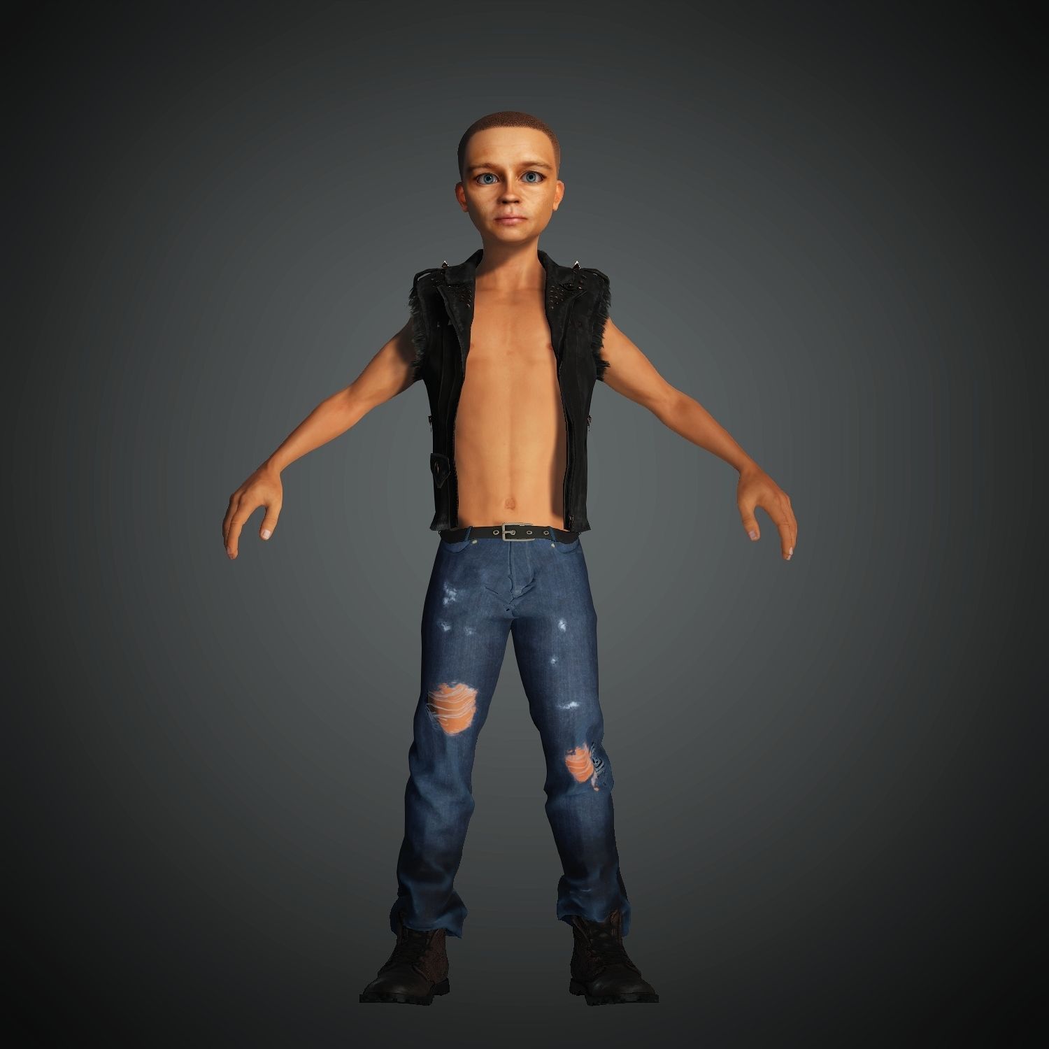 Tyler Durden Fight Club Cartoon Character Blender Iclone Maya 3D model ...