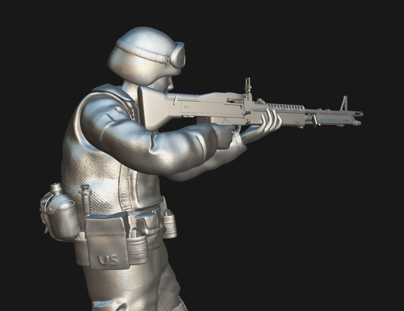 75th Ranger Firing Rifle - US Army 3D model 3D printable | CGTrader