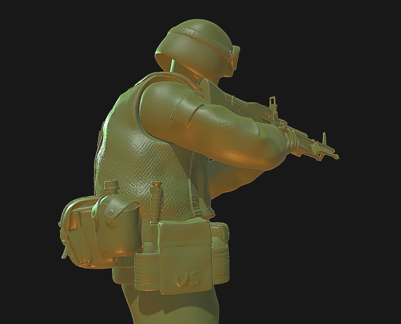 75th Ranger Firing Rifle - US Army 3D model 3D printable | CGTrader