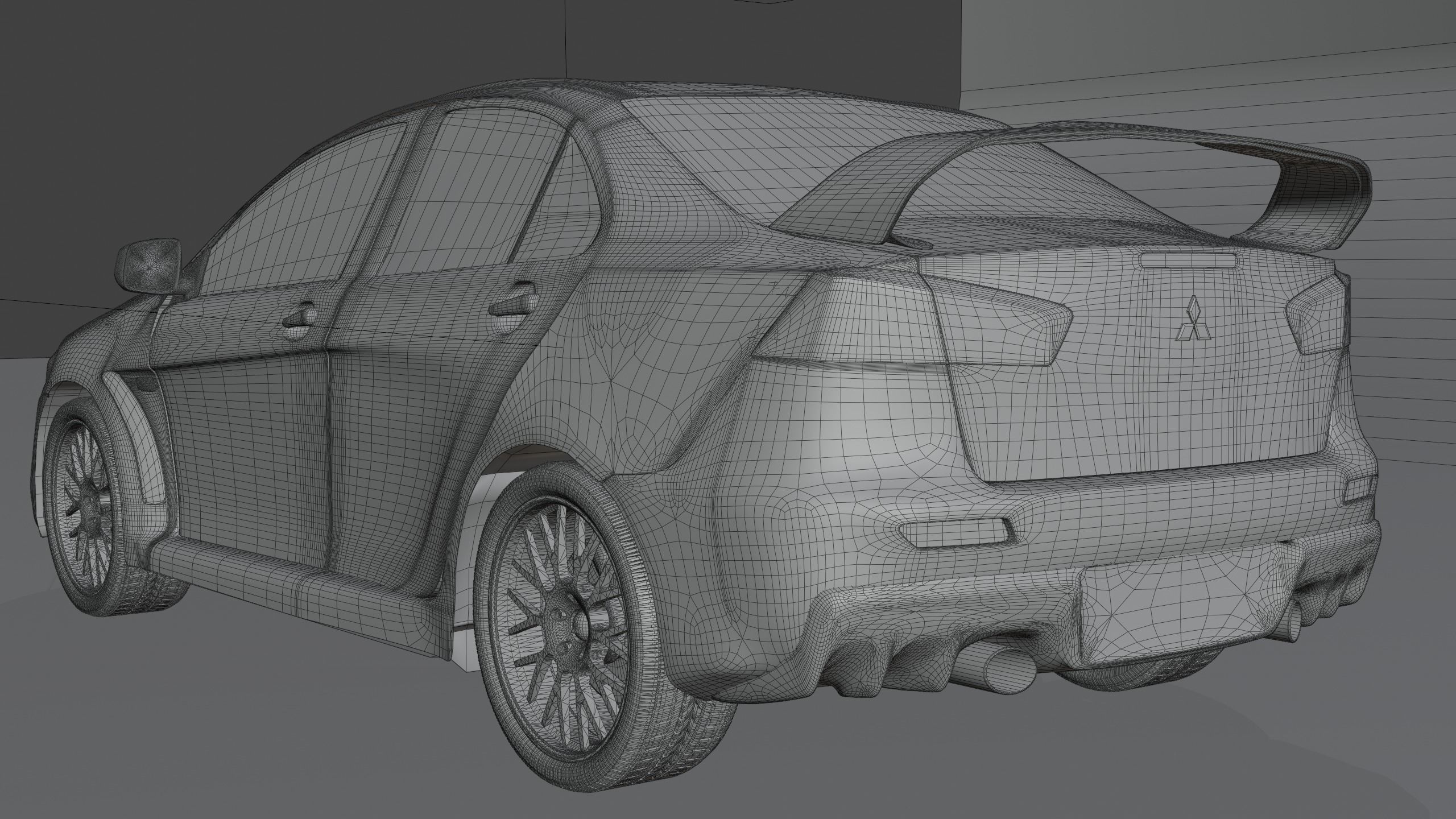 Mitsubishi Lancer Evo X 3D model | CGTrader