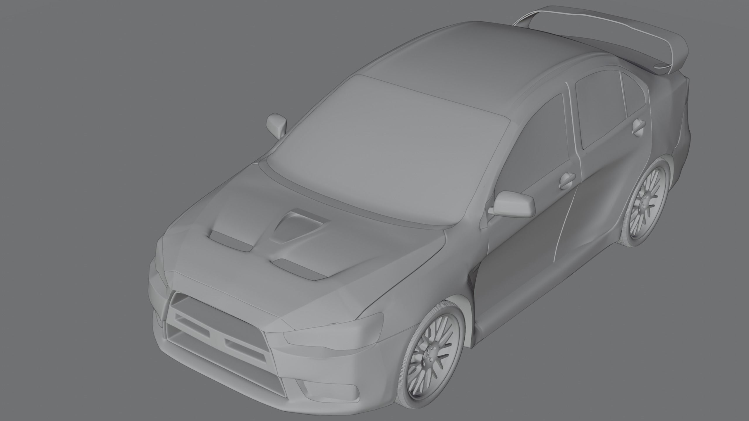 Mitsubishi Lancer Evo X 3D model | CGTrader