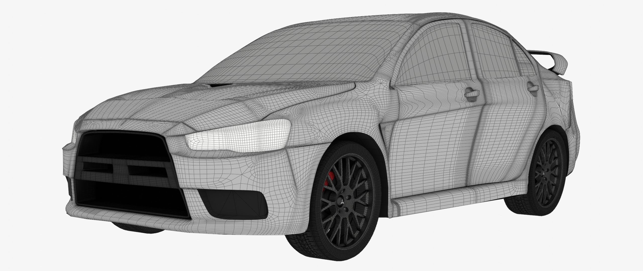 Mitsubishi Lancer Evo X 3D model | CGTrader