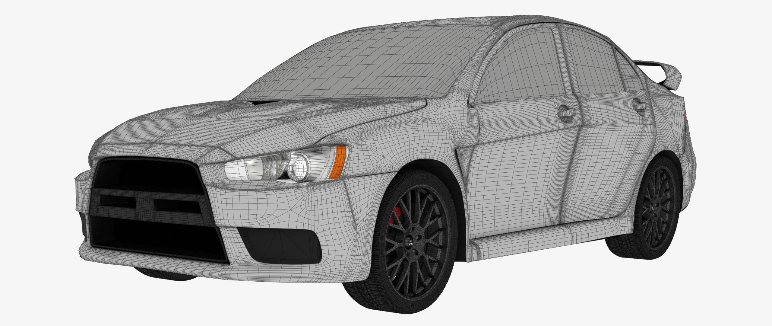 Mitsubishi Lancer Evo X 3D model | CGTrader