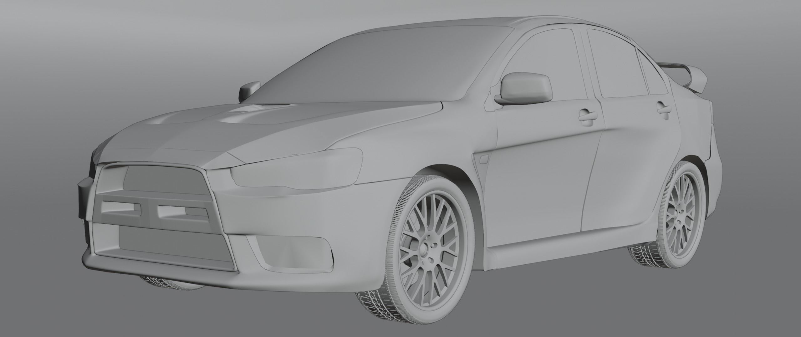 Mitsubishi Lancer Evo X 3D model | CGTrader