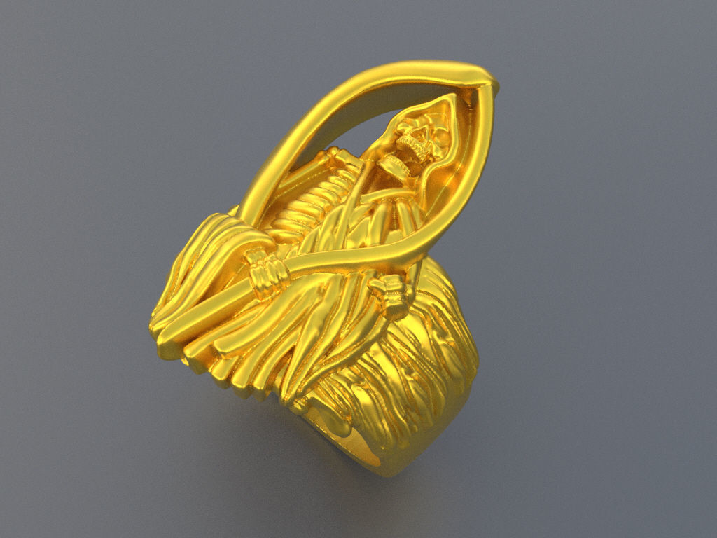 Holy Death Ring 3D model 3D printable | CGTrader