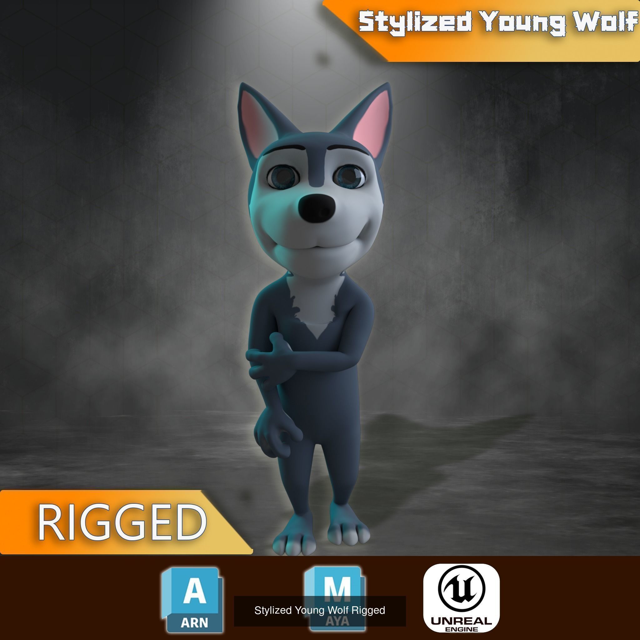 3D Model Collection Stylized Animals Rigged V1 VR / AR / low-poly ...