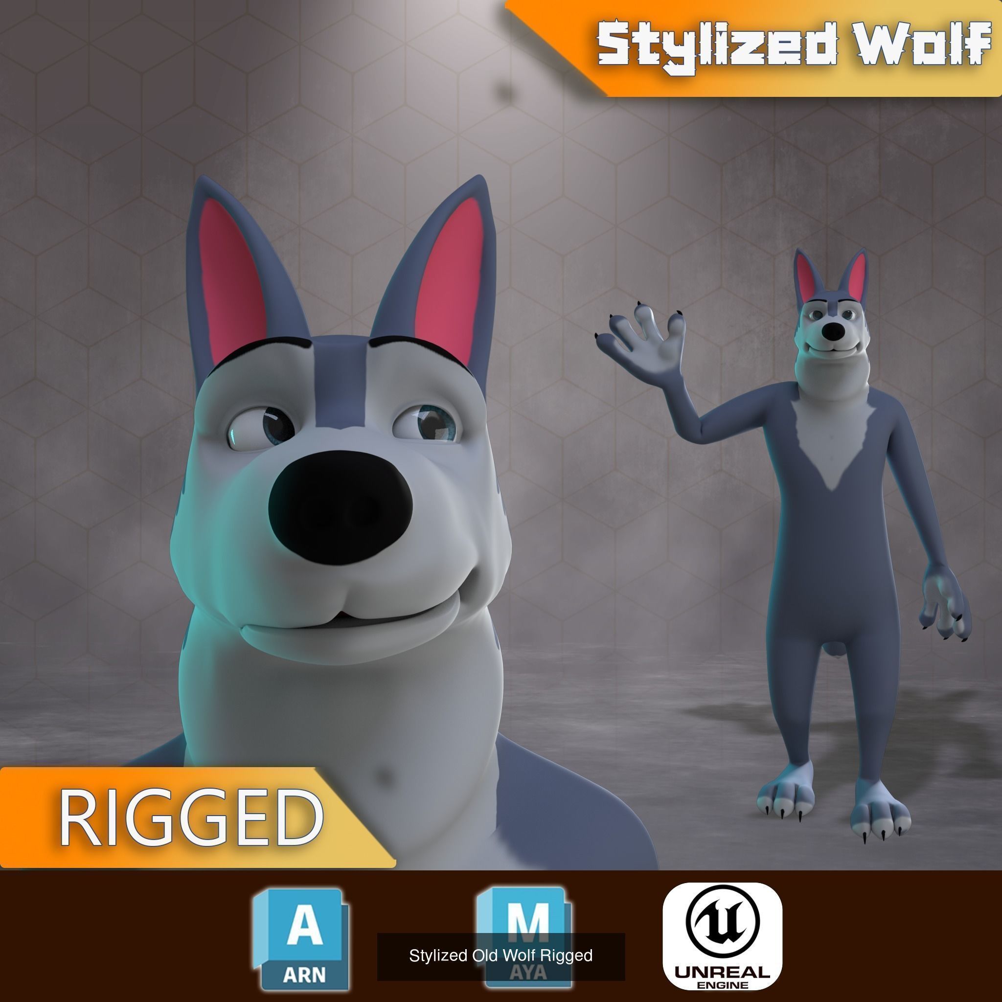 3D Model Collection Stylized Animals Rigged V1 VR / AR / low-poly ...