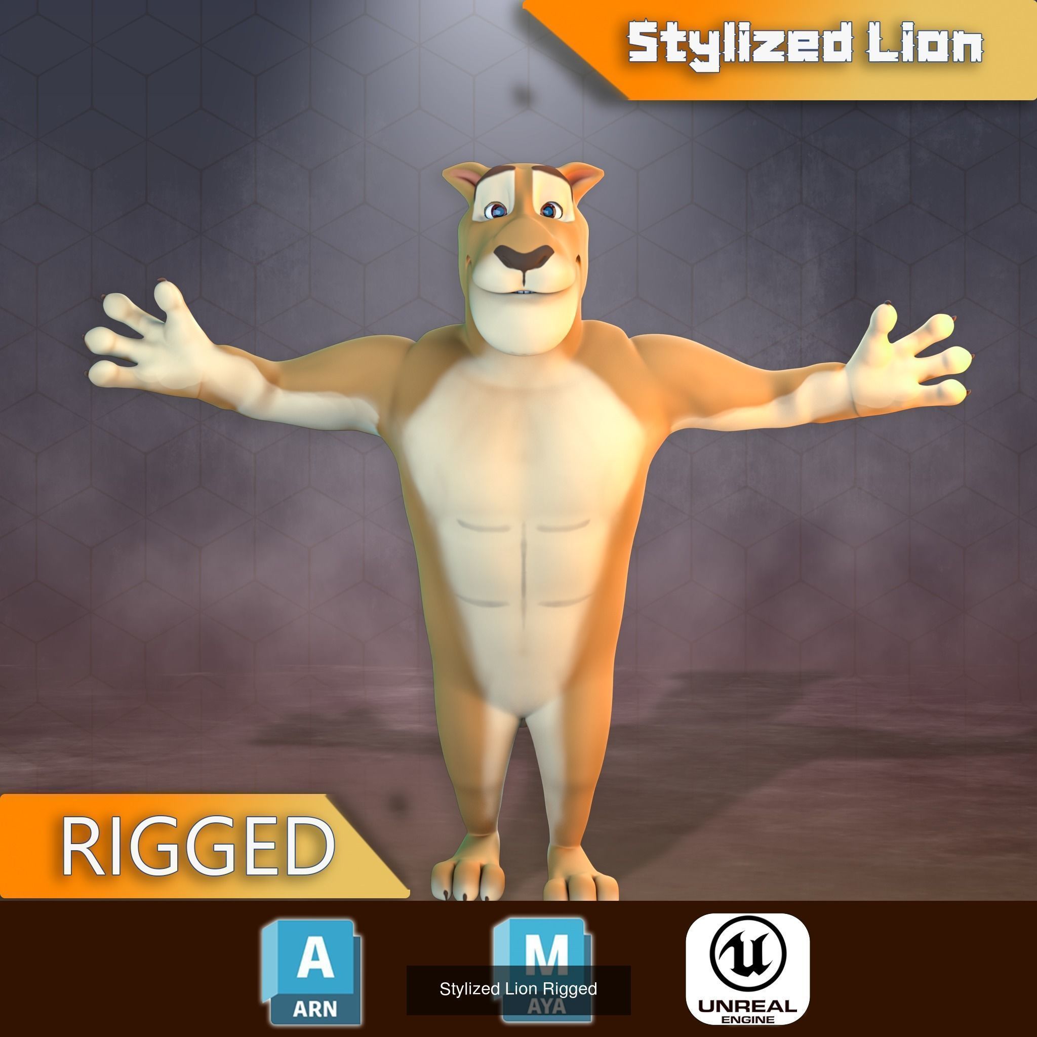 3D Model Collection Stylized Animals Rigged V2 VR / AR / low-poly ...