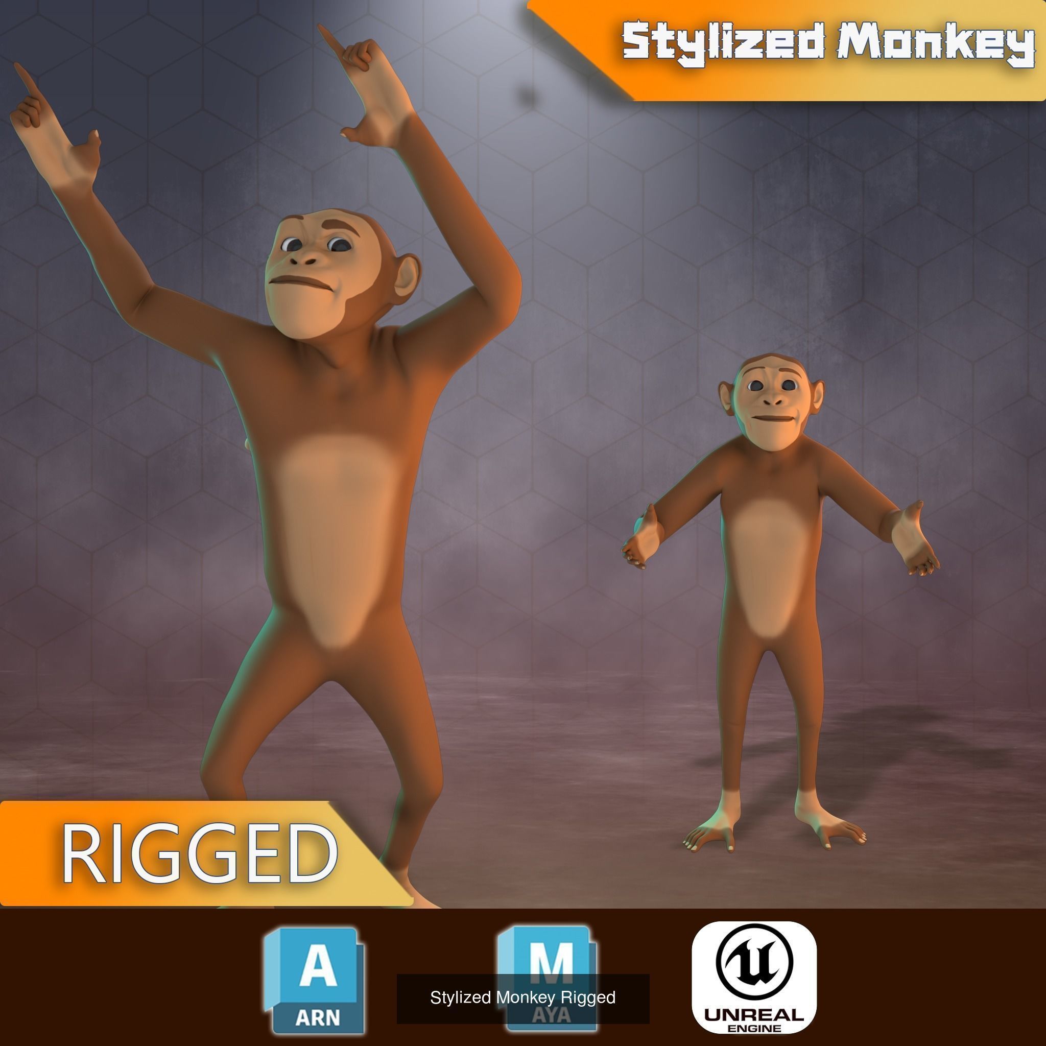 3D Model Collection Stylized Animals Rigged V2 VR / AR / low-poly ...