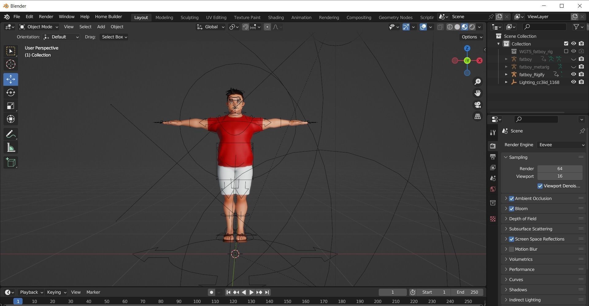 Cartoon Character Fat Boy Animated Rigged Blender Iclone 3D model ...