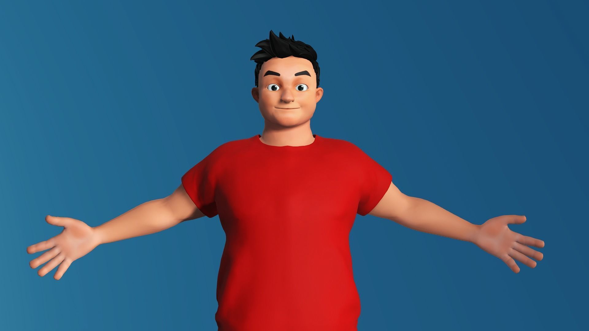 Cartoon Character Fat Boy Animated Rigged Blender Iclone 3D model animated rigged | CGTrader