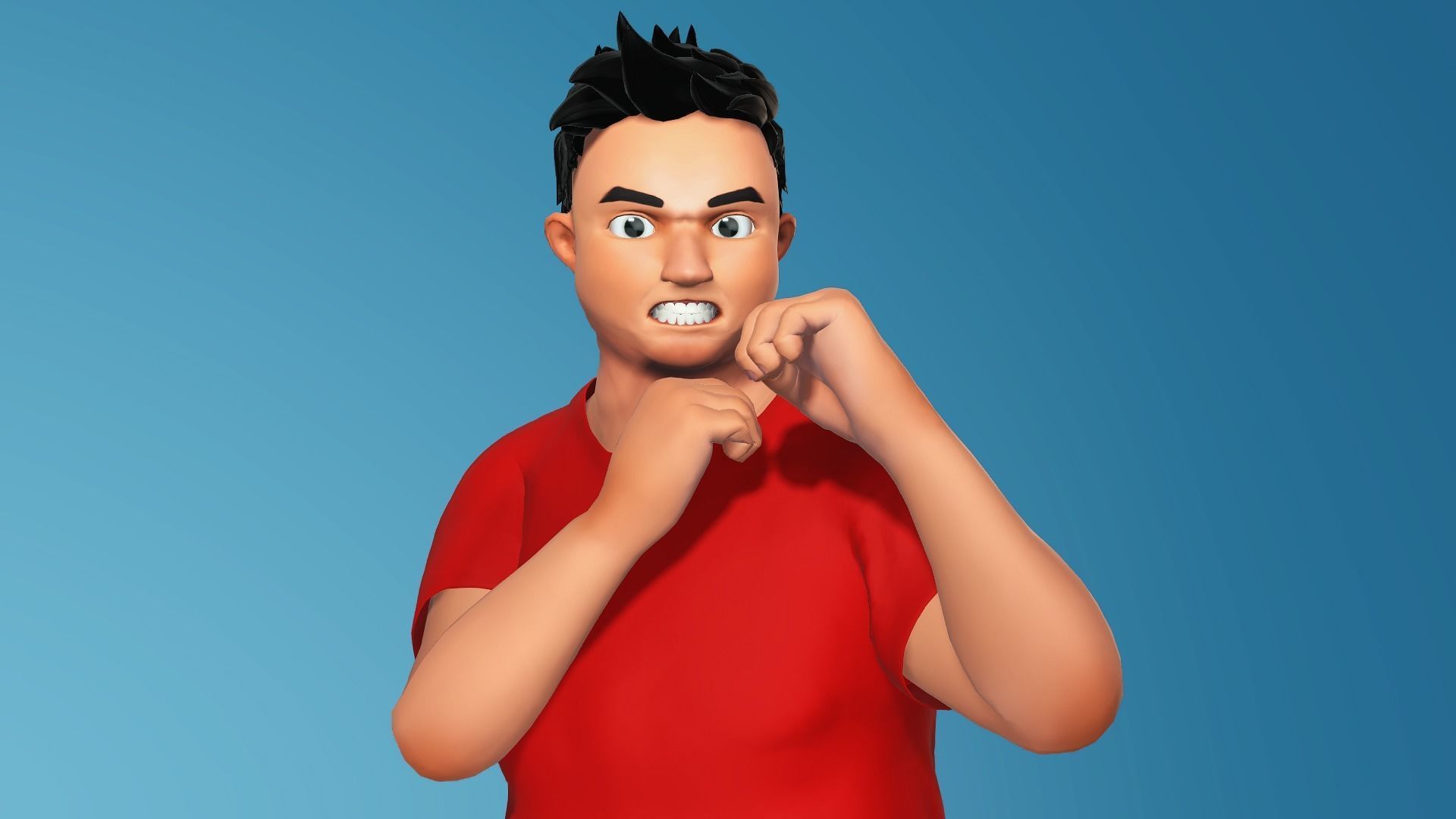 Cartoon Character Fat Boy Animated Rigged Blender Iclone 3D model ...