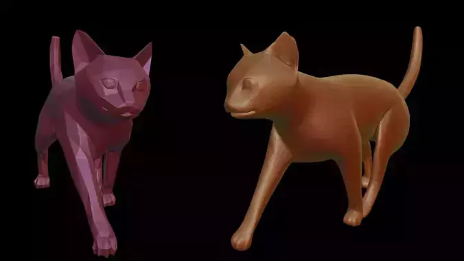 Cat Miniature 3D model 3D printable | CGTrader
