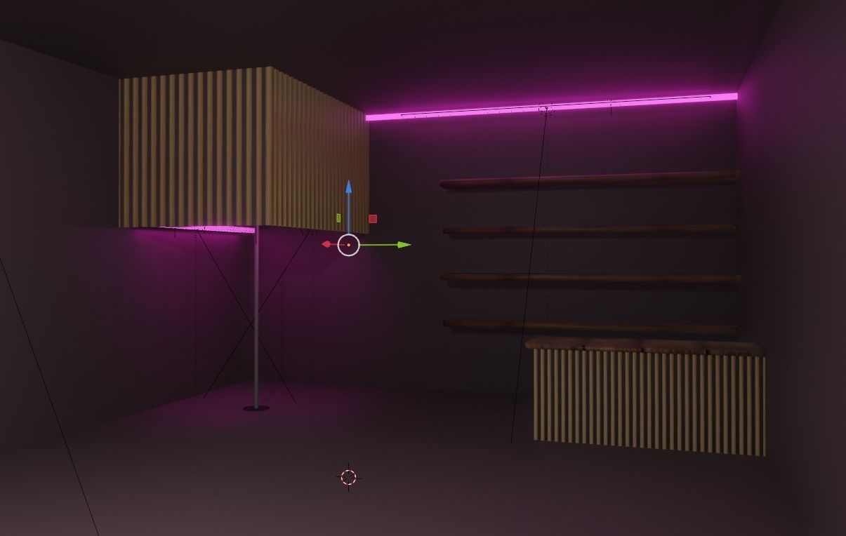 Strip-tease Bar Club With Pole Dance and Neon Light free VR / AR / low ...