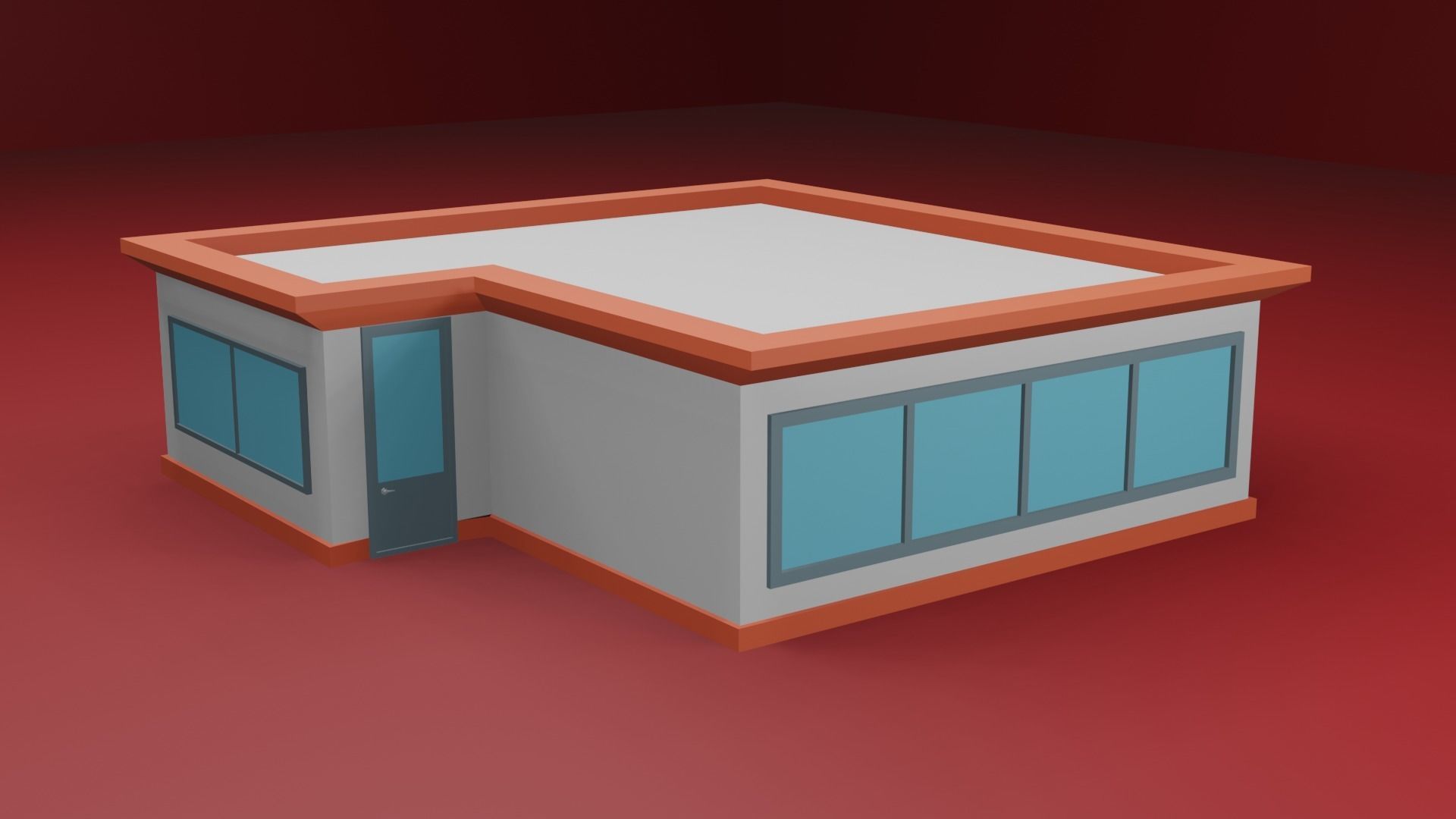 3D model 3D Low Poly Buildings shop VR / AR / low-poly | CGTrader