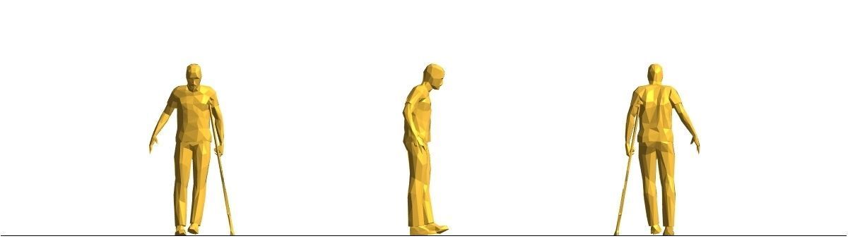 DISABLED MAN FOR REVIT free 3D model | CGTrader