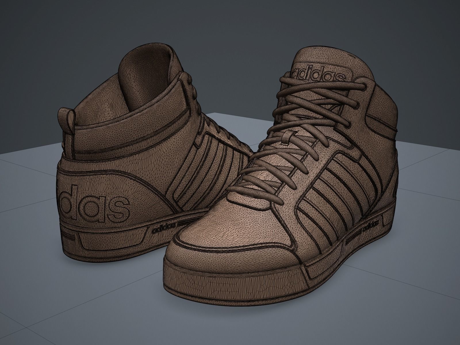 Adidas Neo Raleigh 9TIS-highTop sneakers 3D model 3D printable | CGTrader