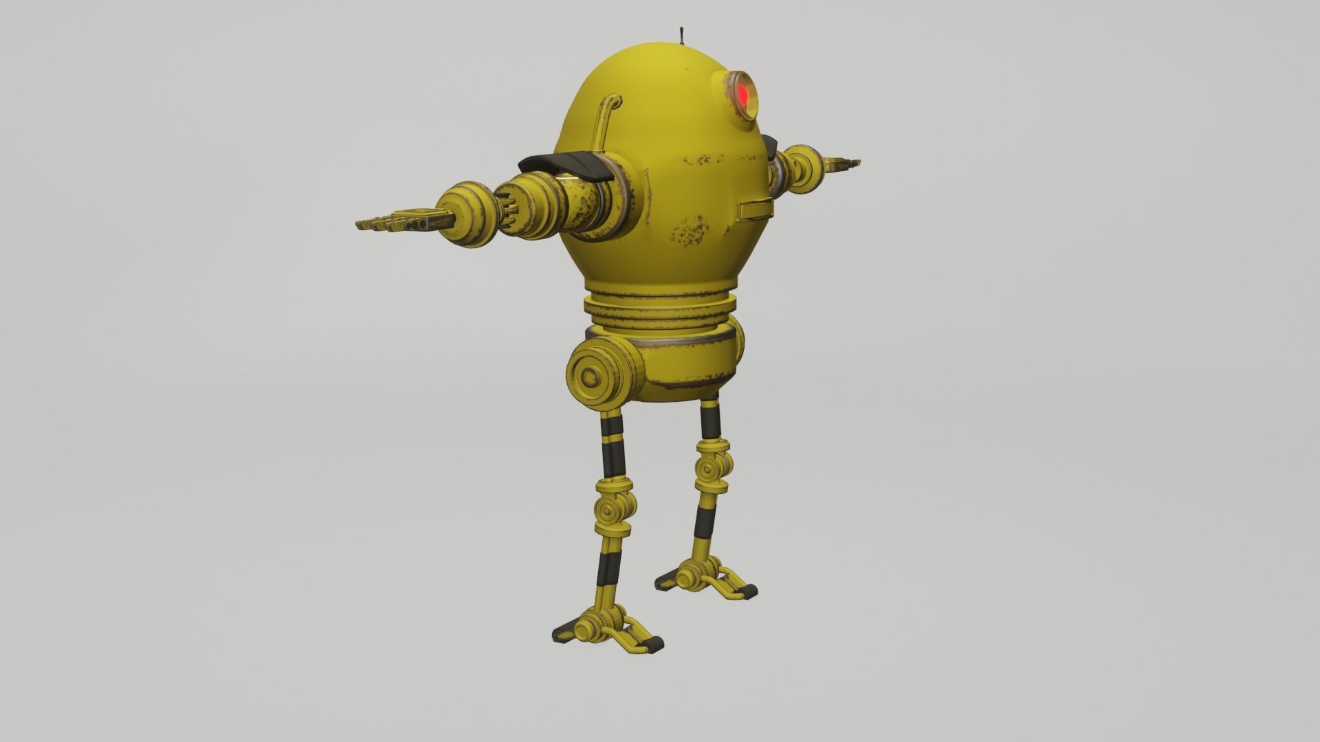 Robot with arms and legs 3D model animated rigged | CGTrader