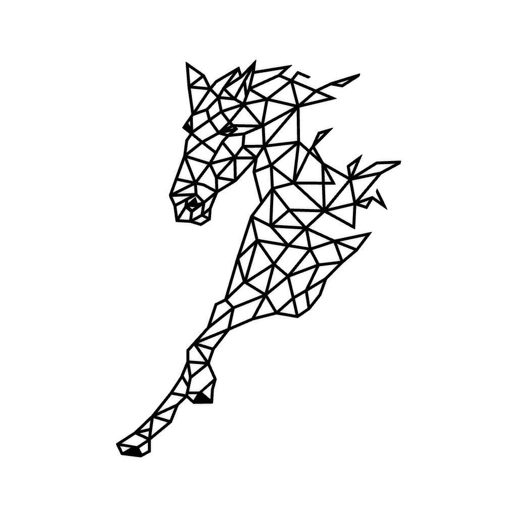 Horse 2D Art 3D model 3D printable | CGTrader