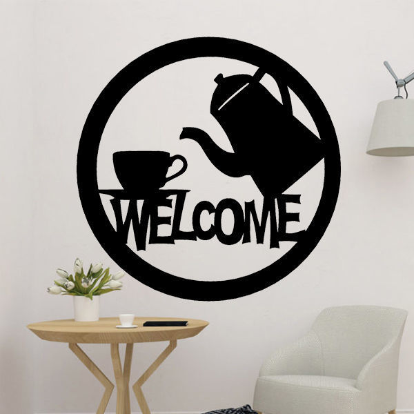 Welcome Coffee Decor 3D model 3D printable | CGTrader