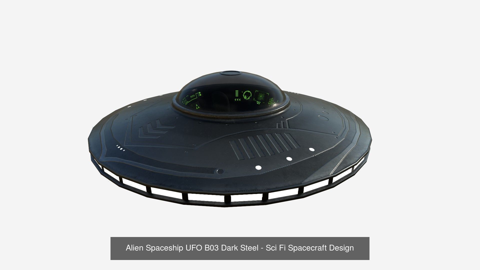 10 Alien Spaceship UFO B Collection - Sci Fi Spacecraft Design VR / AR ...