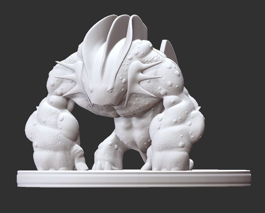 Swampert - Pokemon Concept Fan Art - FBX - OBJ - STL 3D model 3D ...
