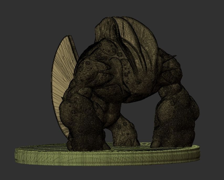 Swampert - Pokemon Concept Fan Art - FBX - OBJ - STL 3D model 3D ...