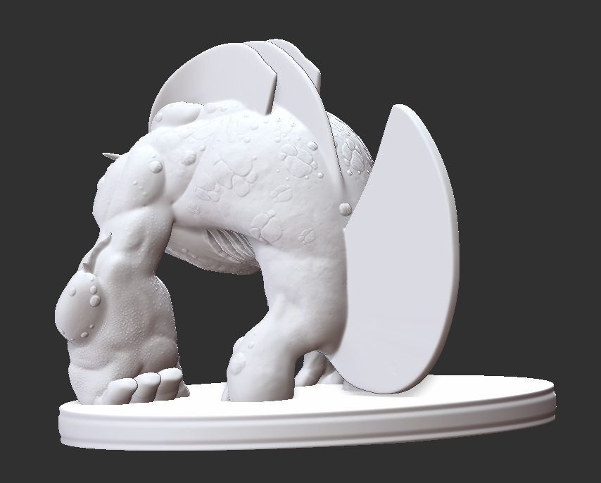 Swampert - Pokemon Concept Fan Art - FBX - OBJ - STL 3D model 3D ...