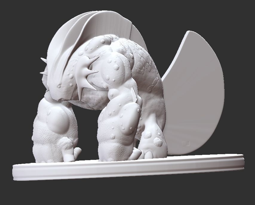 Swampert - Pokemon Concept Fan Art - FBX - OBJ - STL 3D model 3D ...