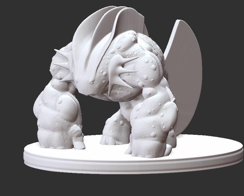 Swampert - Pokemon Concept Fan Art - FBX - OBJ - STL 3D model 3D ...