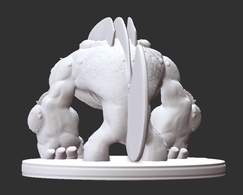 Swampert - Pokemon Concept Fan Art - FBX - OBJ - STL 3D model 3D ...