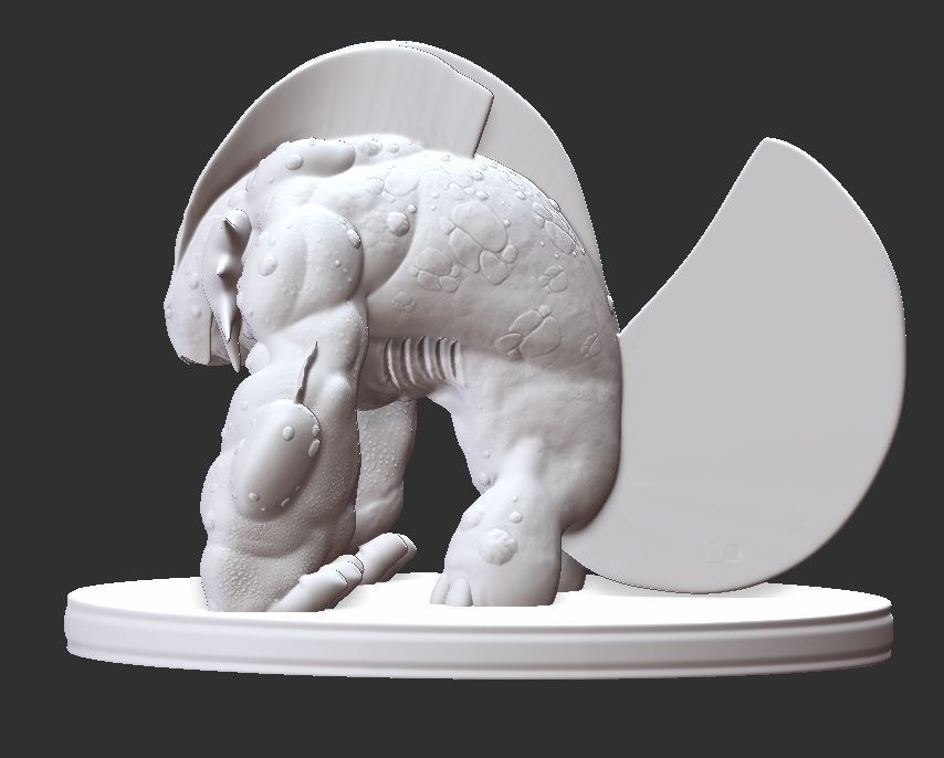 Swampert - Pokemon Concept Fan Art - FBX - OBJ - STL 3D model 3D ...