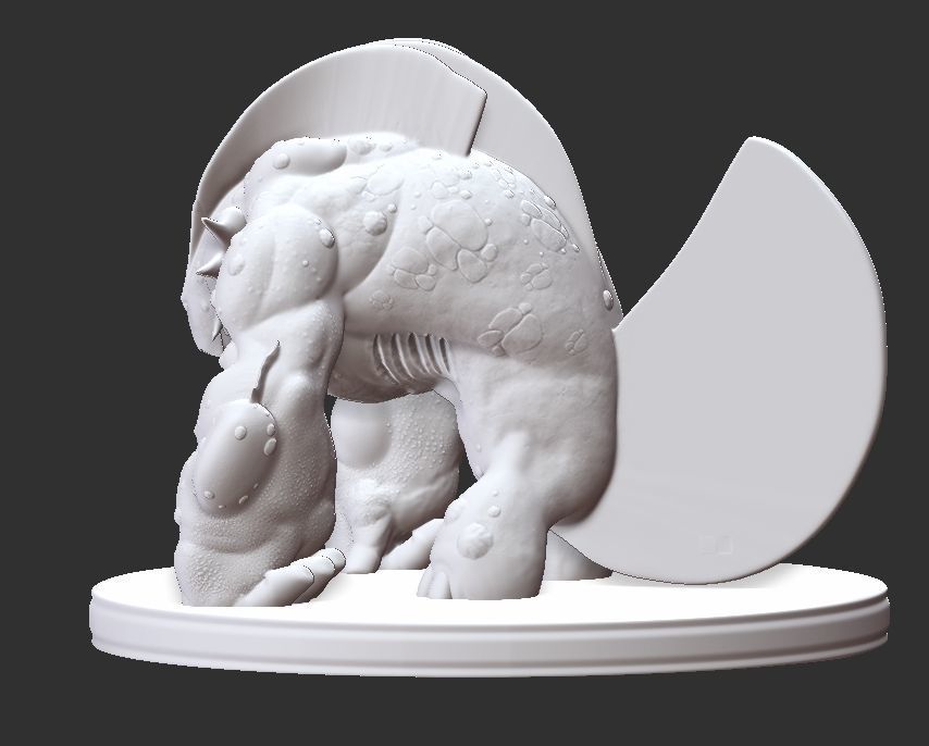 Swampert - Pokemon Concept Fan Art - FBX - OBJ - STL 3D model 3D ...