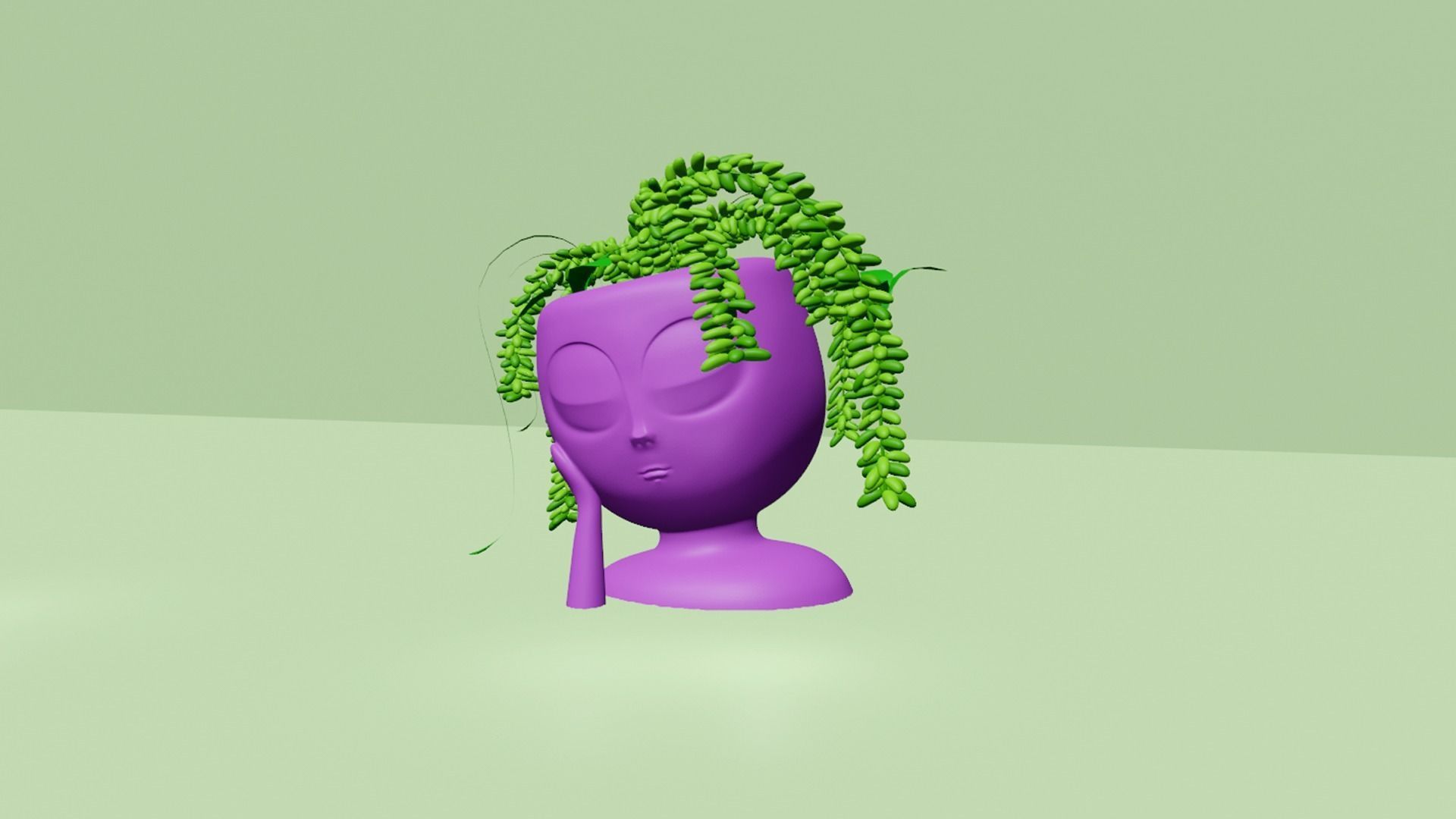 Woman Face Vases Succulent - Pair - STL Printable 3D model 3D printable ...
