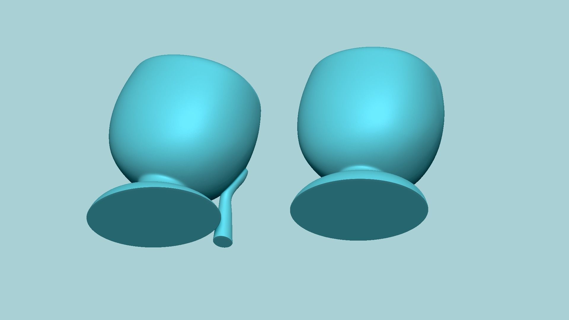 Woman Face Vases Succulent - Pair - STL Printable 3D model 3D printable ...