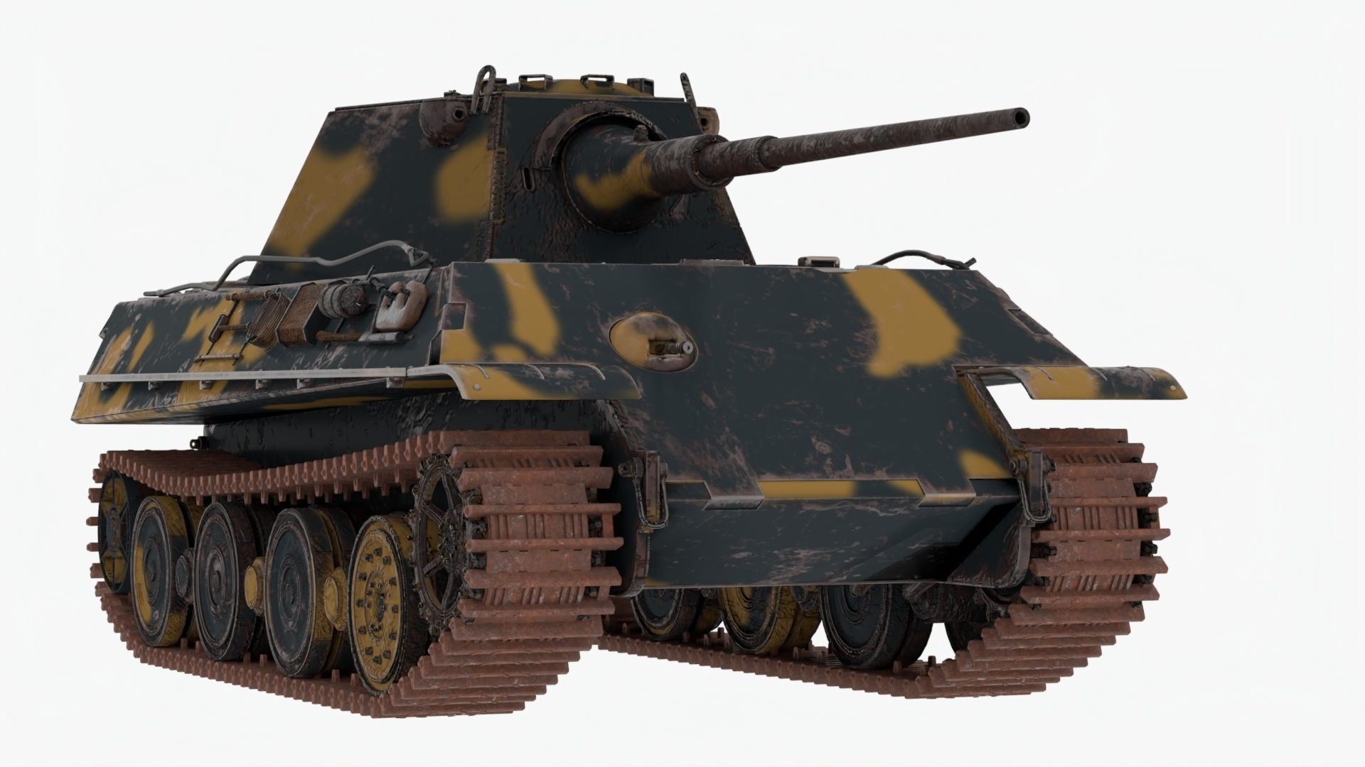 3D model 4K Realistic Panzer Tiger Tank in Arnold Material VR / AR ...