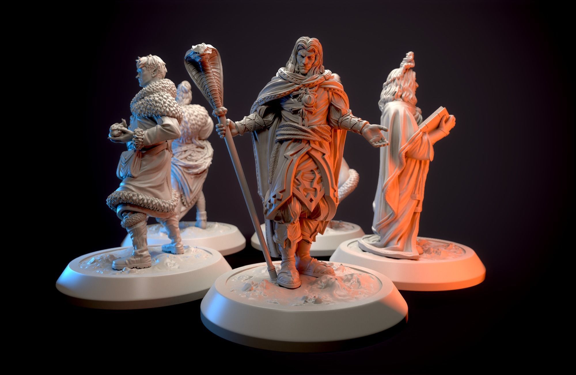 Wild Mages miniature series 3D model 3D printable | CGTrader
