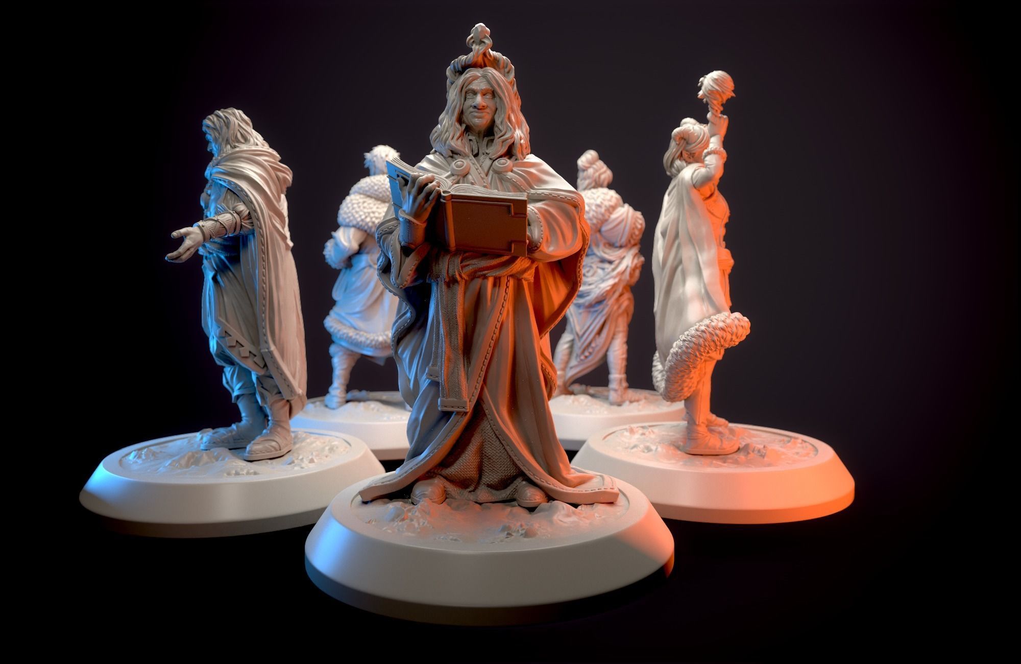 Wild Mages miniature series 3D model 3D printable | CGTrader