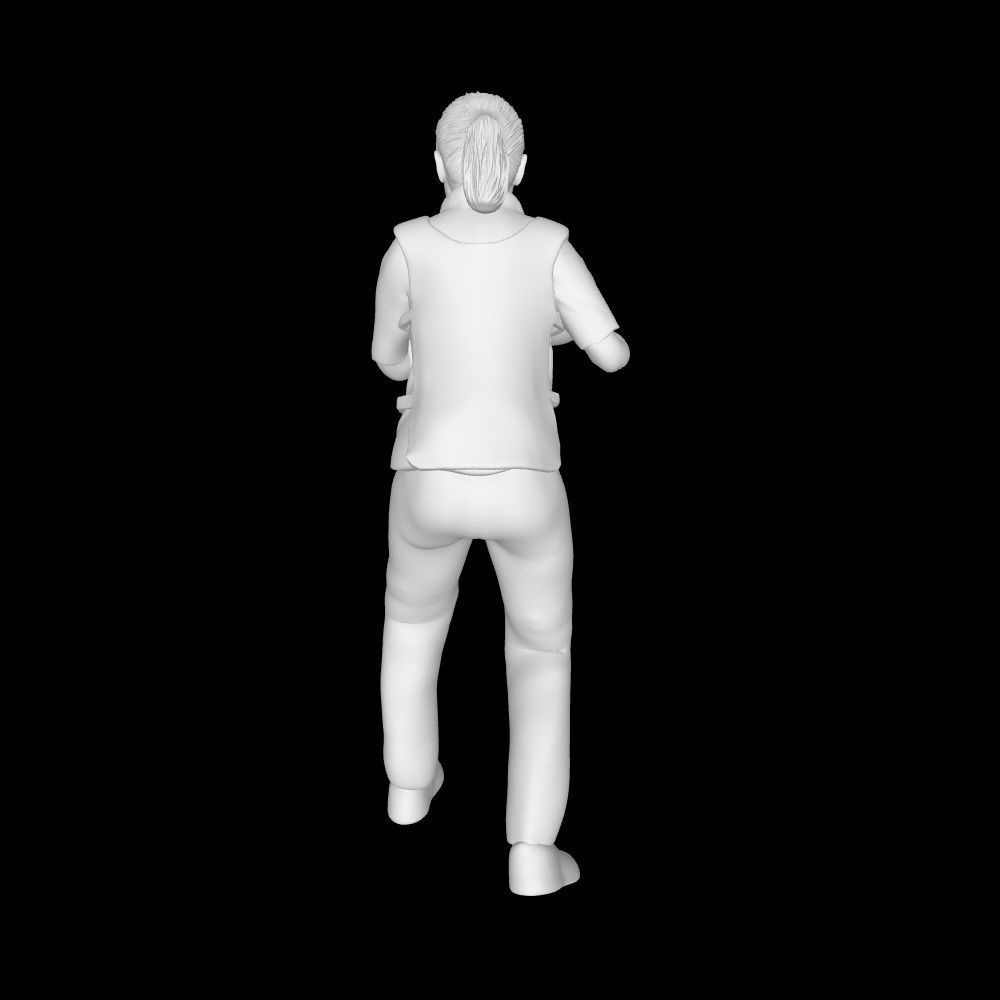 NETBALL FEMALE PLAYER BASKETBALL PLAYER 3D model 3D printable | CGTrader