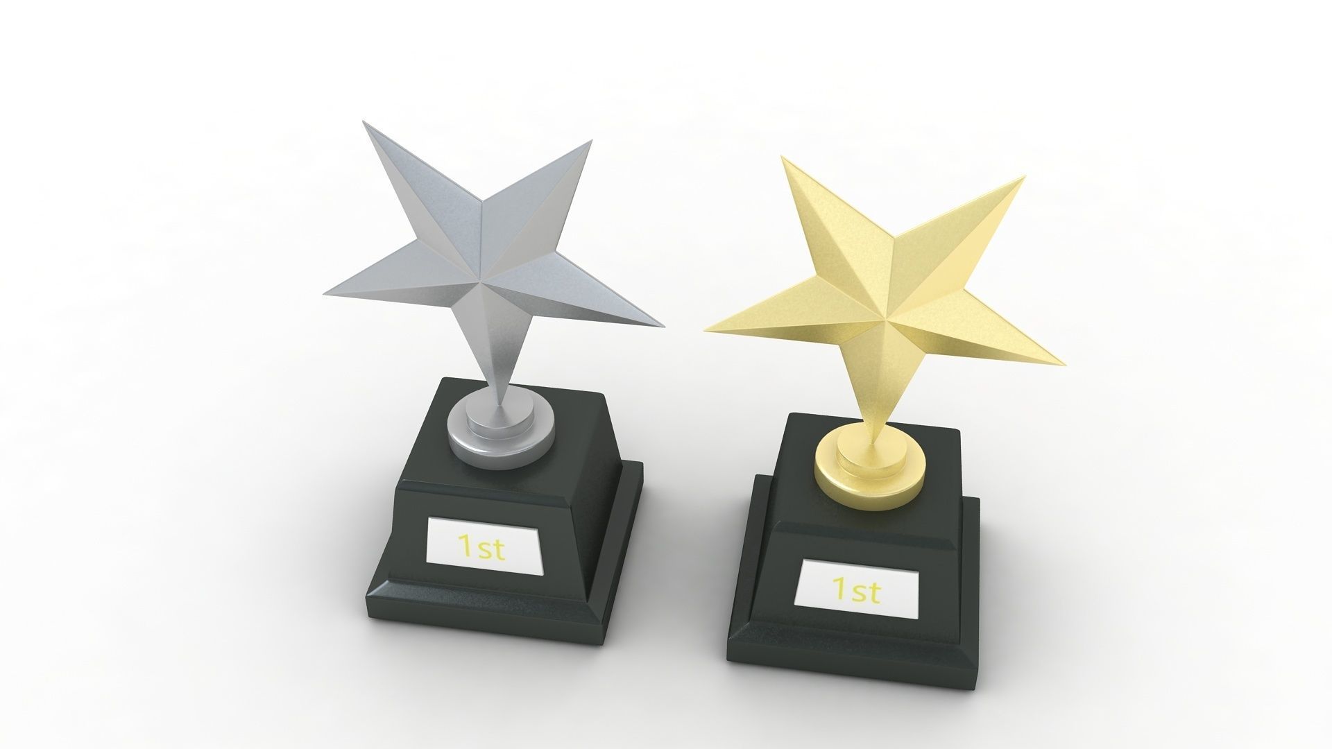 Star Trophy Awards 3D model | CGTrader