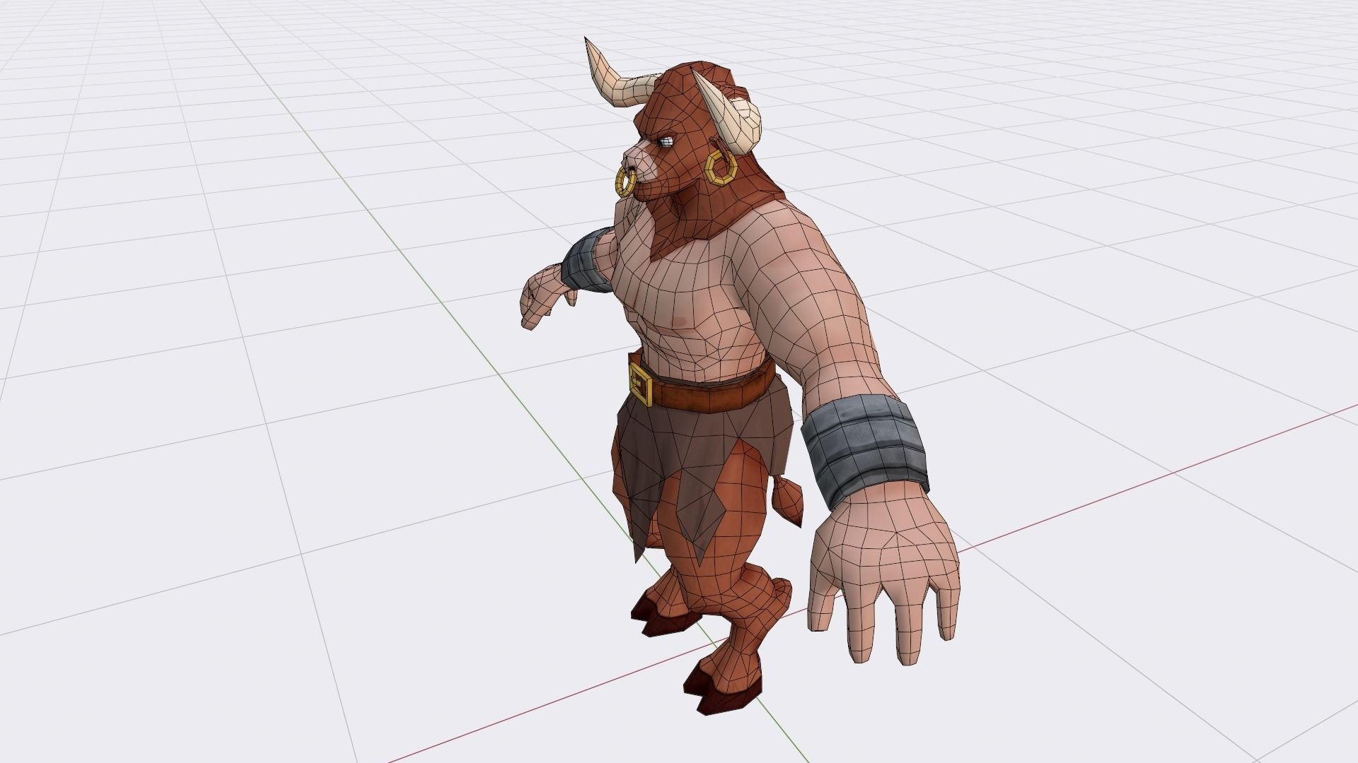 3D model Stylized Minotaur VR / AR / low-poly | CGTrader