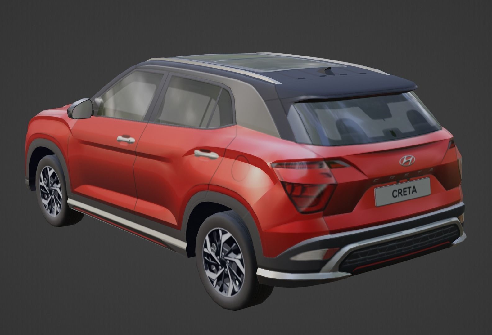 3D model Lowpoly Hyundai Creta VR / AR / low-poly | CGTrader