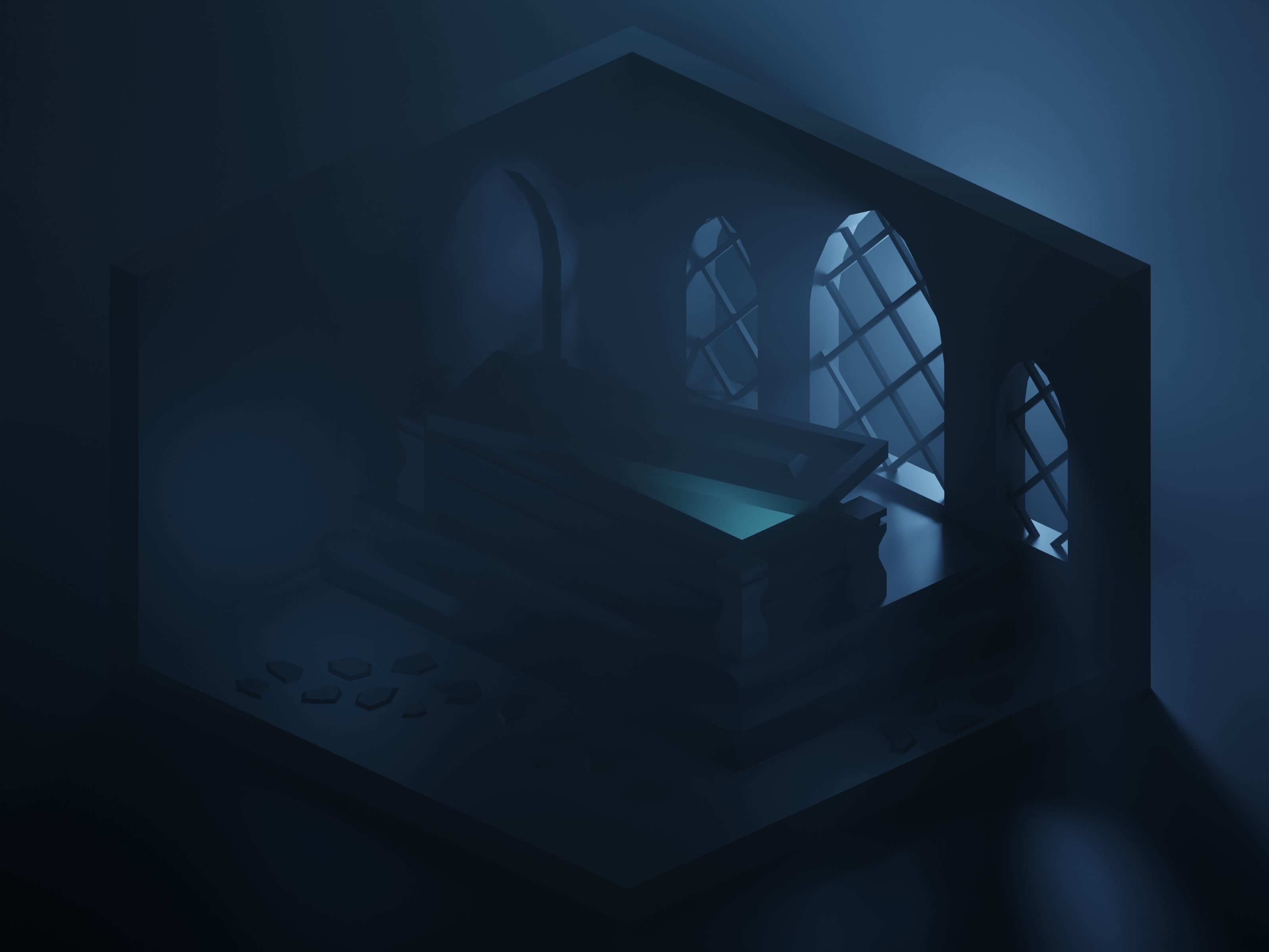 3D model Crypt Witcher low poly VR / AR / low-poly | CGTrader
