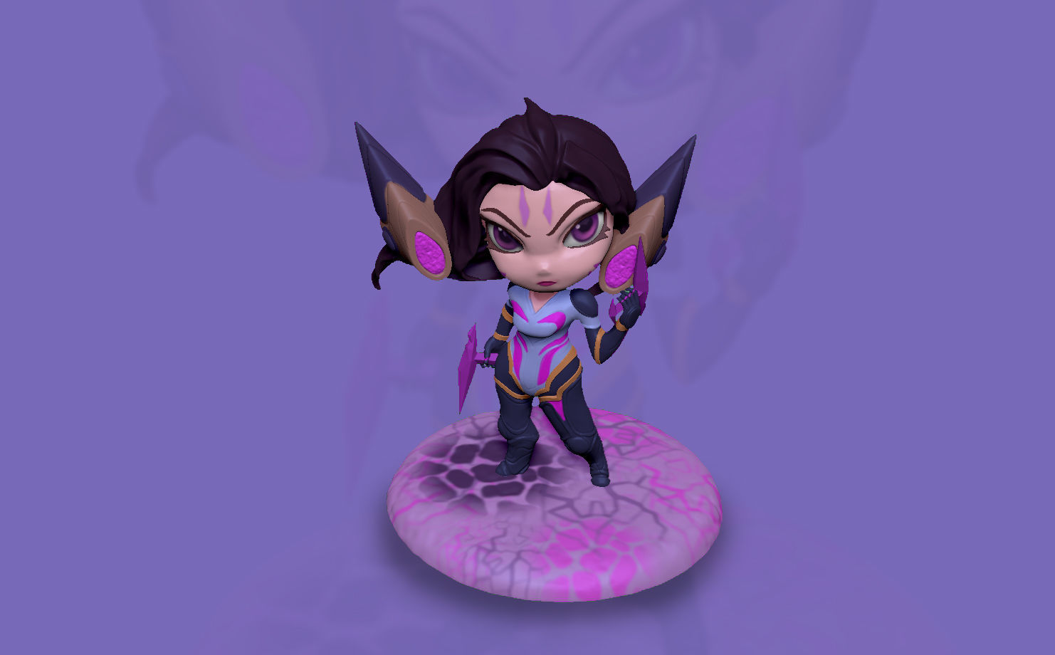 Chibi Kaisa 3D model 3D printable | CGTrader