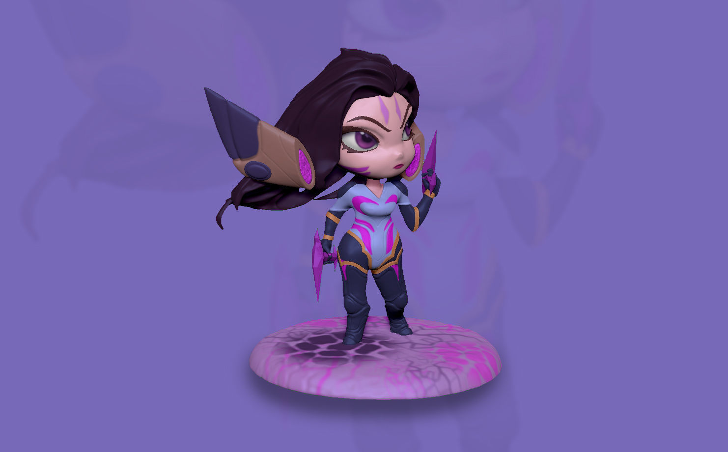 Chibi Kaisa 3D model 3D printable | CGTrader