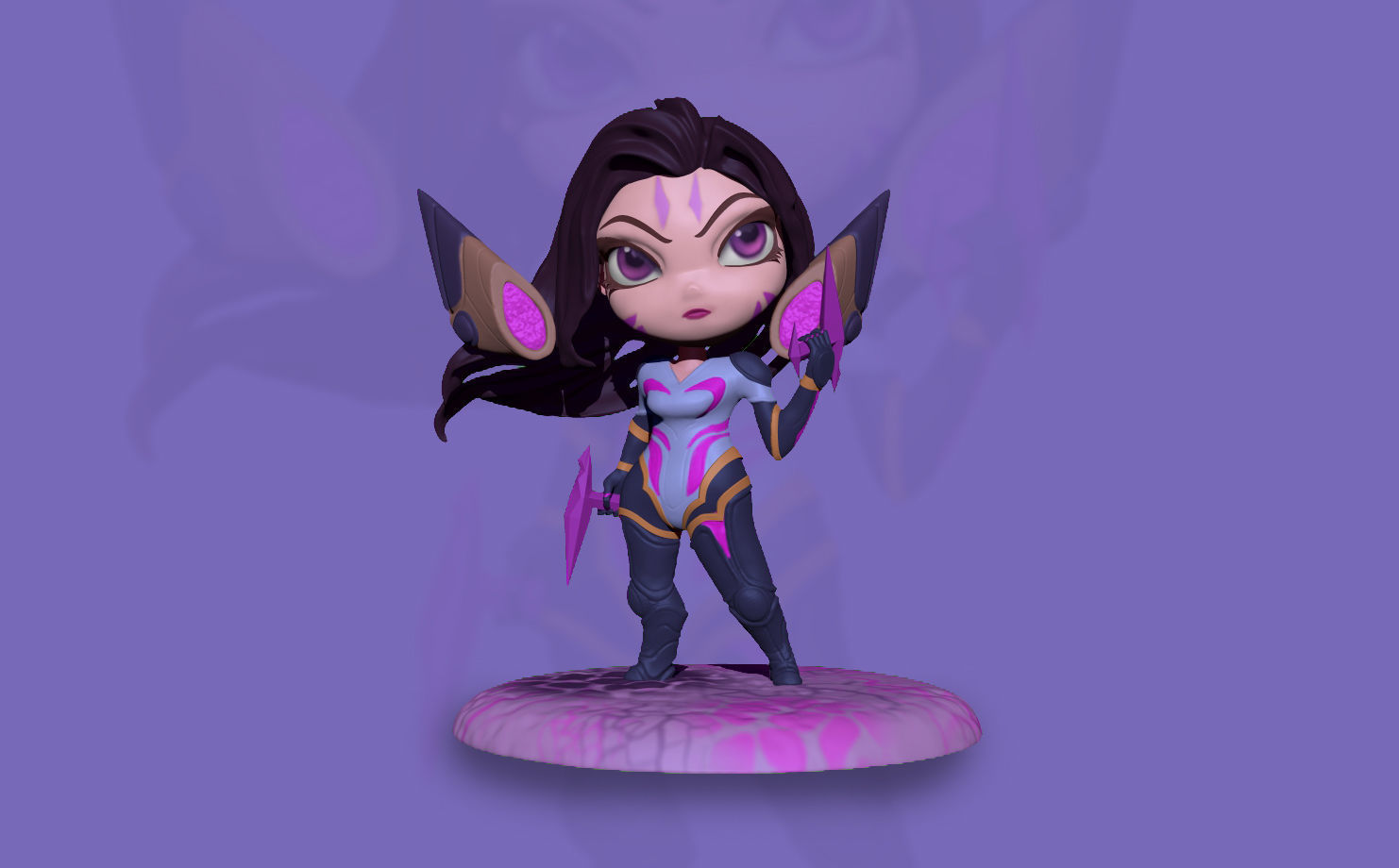 Chibi Kaisa 3D model 3D printable | CGTrader