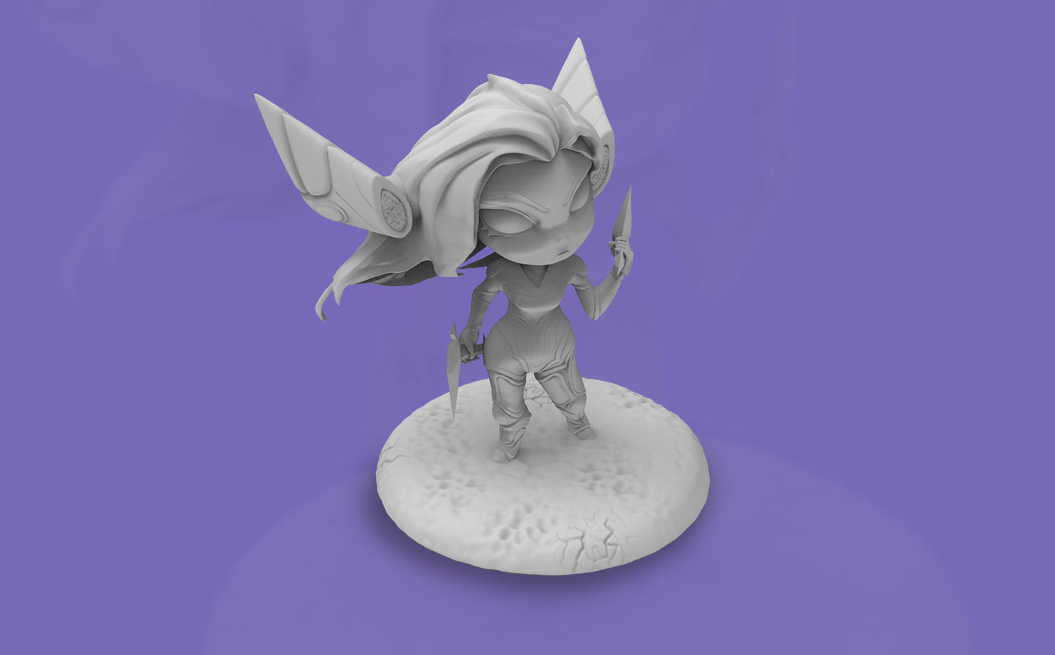 Chibi Kaisa 3D model 3D printable | CGTrader