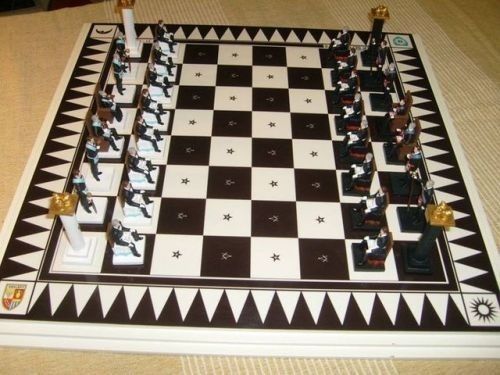 Masonic Outfit Chess Set 3D model 3D printable | CGTrader